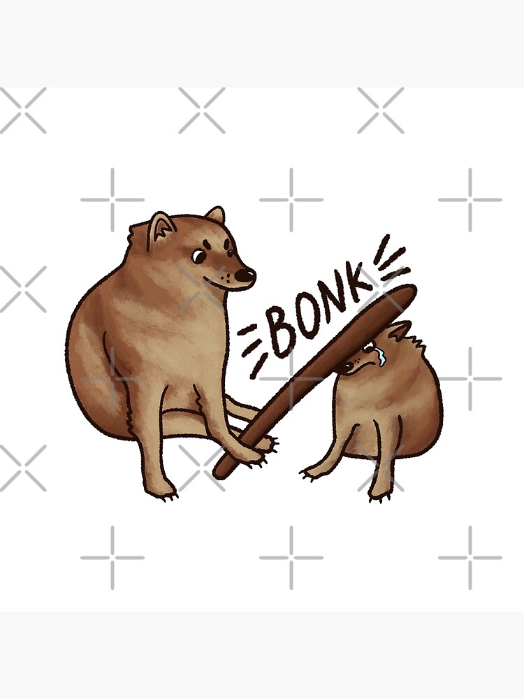 "Cheems Bonk Dog" Photographic Print for Sale by renroku | Redbubble