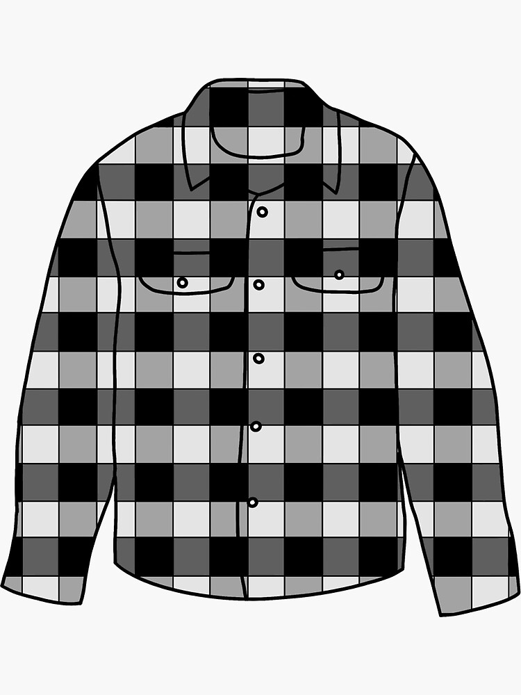 "flannel sticker " Sticker by vanessa1012 | Redbubble