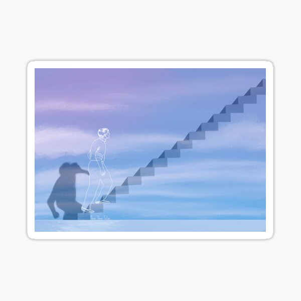 "The Truman Show Painting" Sticker for Sale by TheseThreeFates | Redbubble