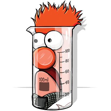 "Beaker Muppets Science " Sticker for Sale by NinaTeee | Redbubble