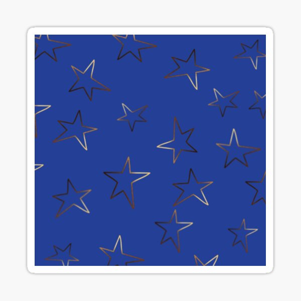"Blue stars" Sticker by grickodd | Redbubble