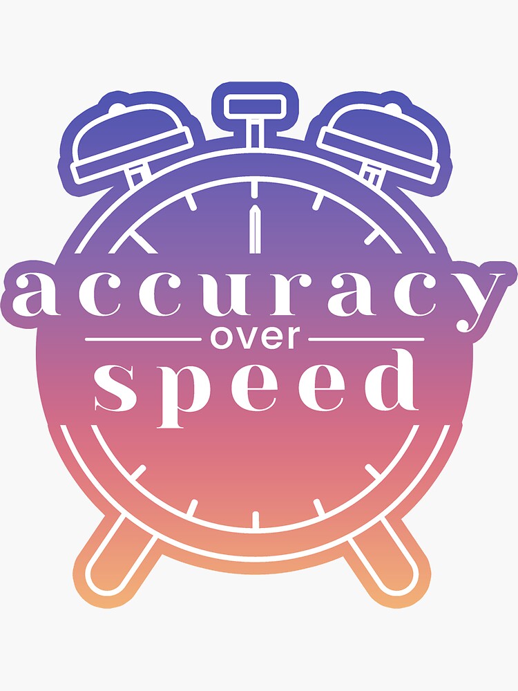 "Accuracy Over Speed Sewing Affirmation" Sticker for Sale by CosPayton ...