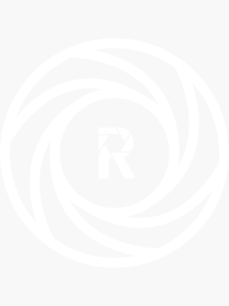 "Revest Logo White Large" Sticker by RobAnon | Redbubble