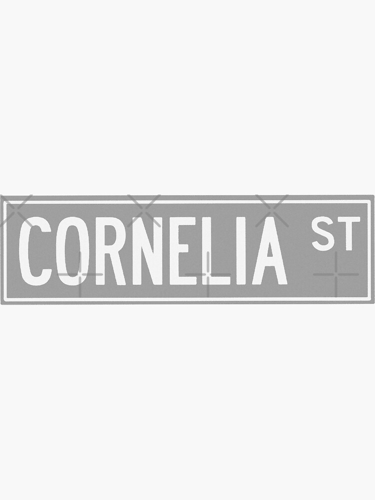 "CORNELIA STREET SIGN | Red Taylor’s Version Inspired | Wall Art Home ...