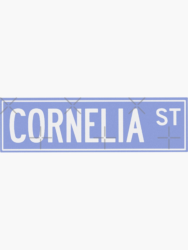"CORNELIA STREET SIGN | Red Taylor’s Version Inspired | Wall Art Home ...