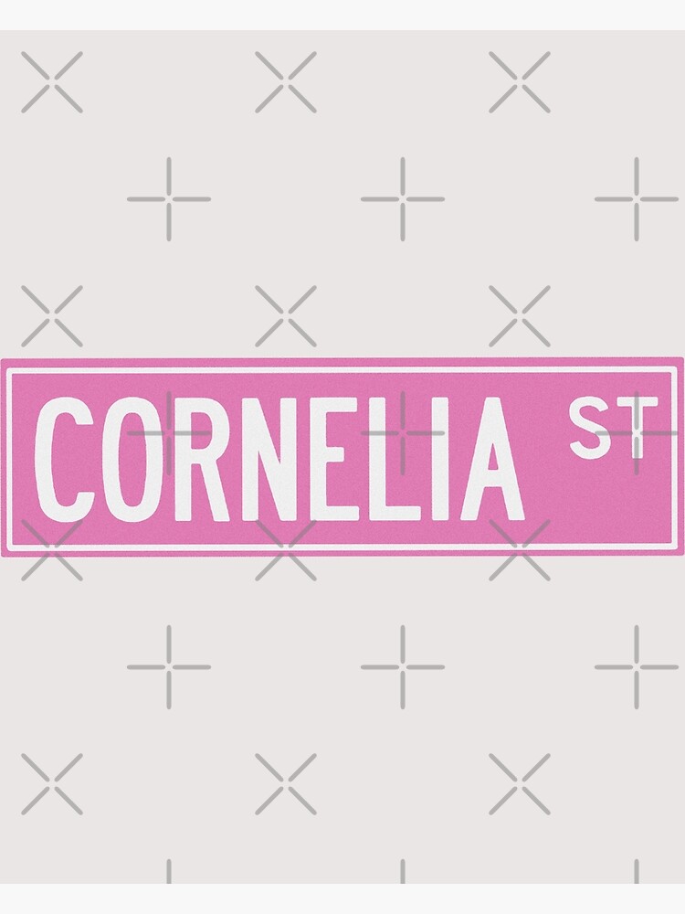 "CORNELIA STREET SIGN | Red Taylor’s Version Inspired | Wall Art Home ...