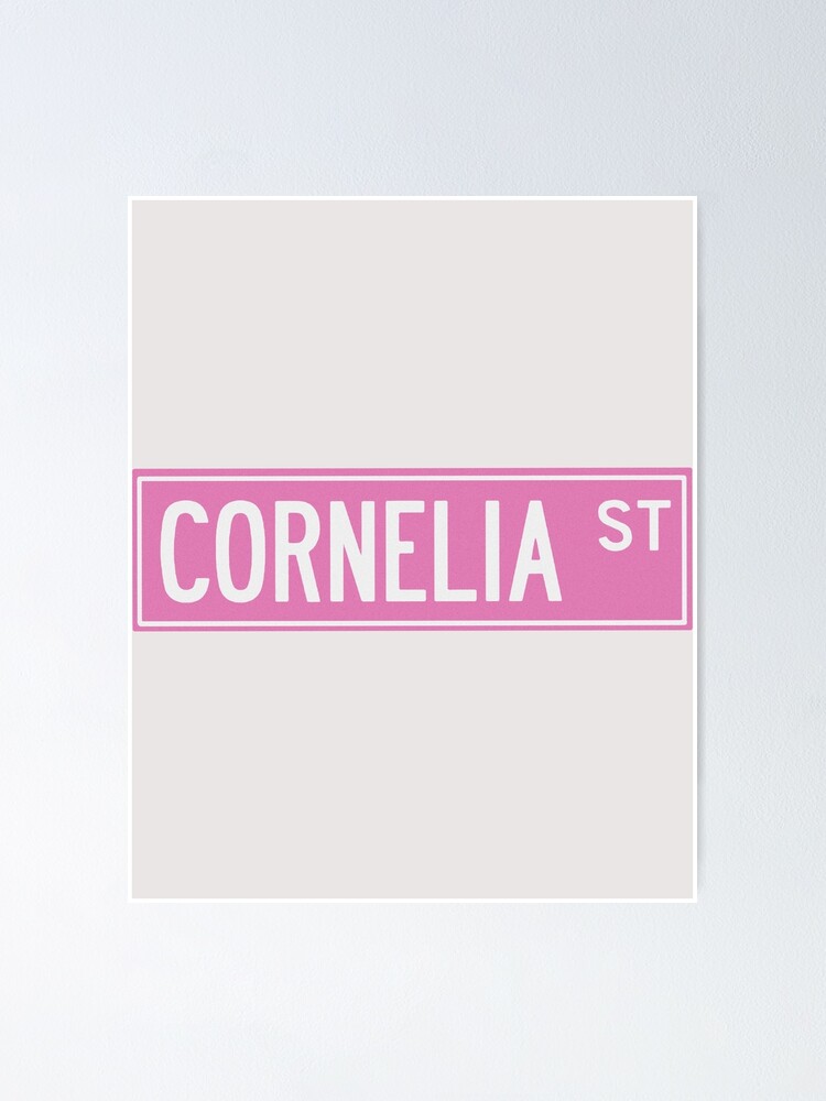 "CORNELIA STREET SIGN | Red Taylor’s Version Inspired | Wall Art Home ...