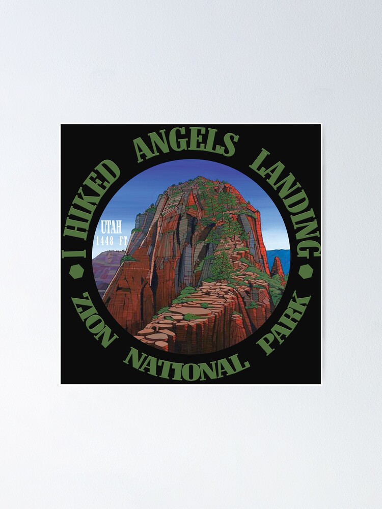 " Angels Landing" Poster for Sale by 1Famous1 | Redbubble