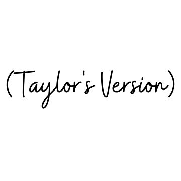 "Taylor's Version" Sticker for Sale by PoesyInPrint | Redbubble