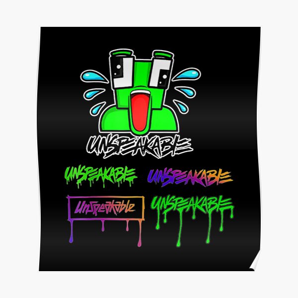 "youtube play Funny Unspeak.able" Poster for Sale by Aralina01 | Redbubble
