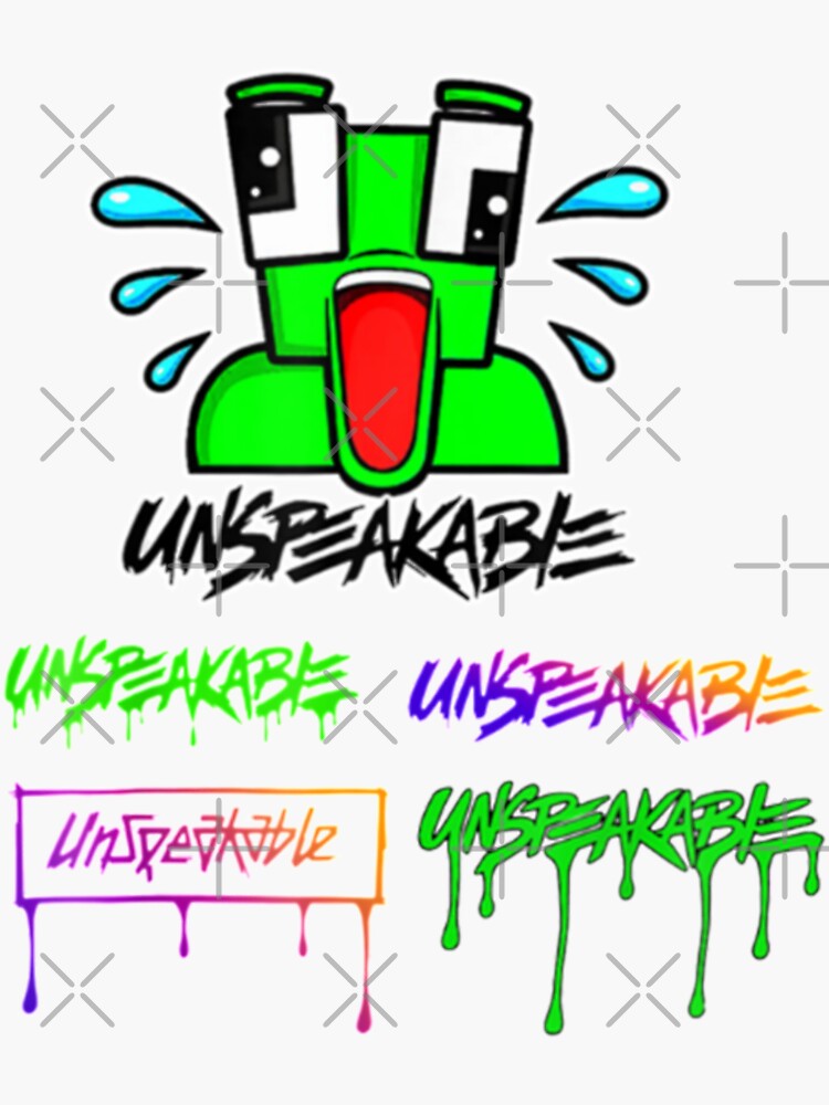 "youtube play Funny Unspeak.able" Sticker for Sale by Aralina01 | Redbubble