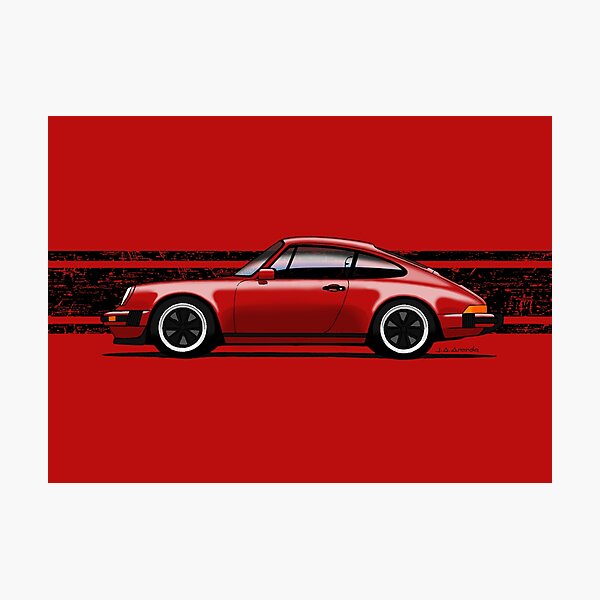 "My drawing of the iconic German sports car (for light backgrounds ...