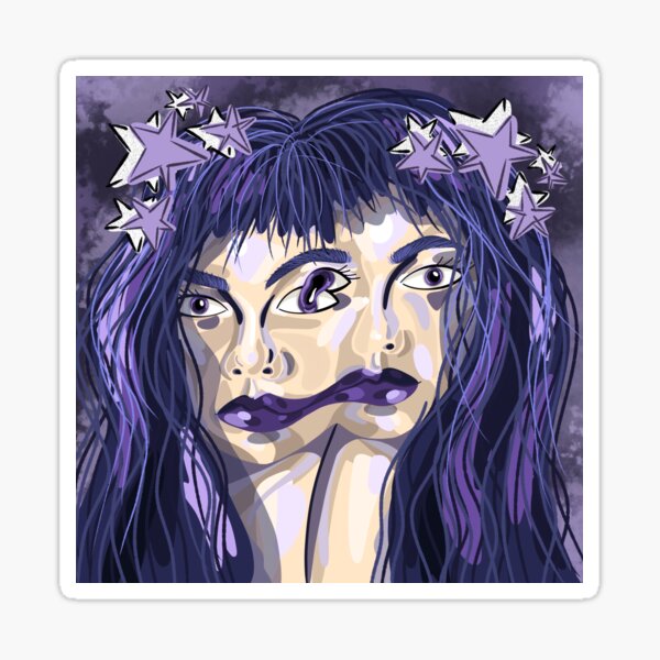"Star Girl" Sticker by Petite-Leaf-Art | Redbubble