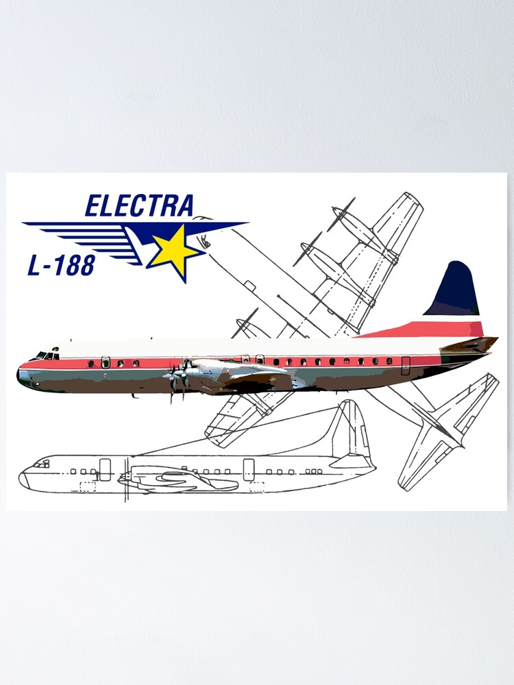 "Lockheed L-188 Electra" Poster for Sale by lsmiguel | Redbubble