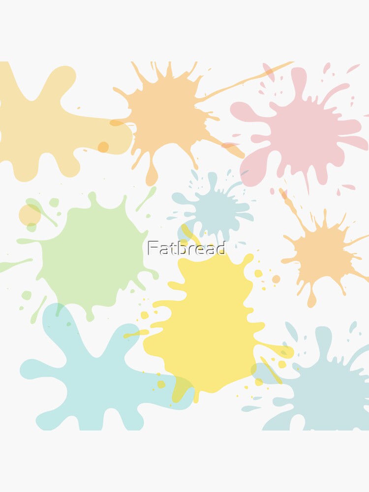"Paint Splash Design" Sticker for Sale by Fatbread | Redbubble