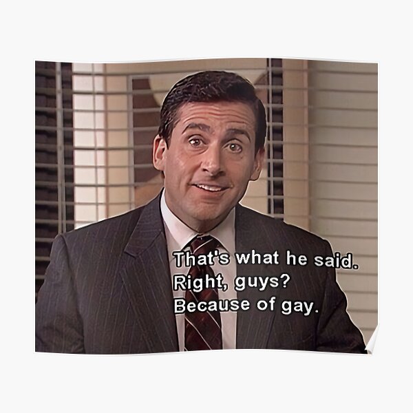 "The Office Funny Meme" Poster for Sale by Sozopetguy | Redbubble