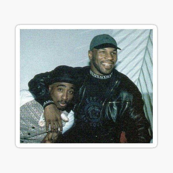 "boxing rap, pac and mike" Sticker by beevense | Redbubble