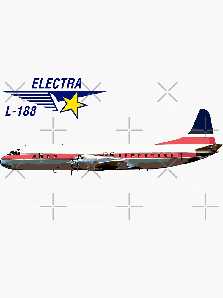 "Lockheed L-188 Electra" Sticker for Sale by lsmiguel | Redbubble