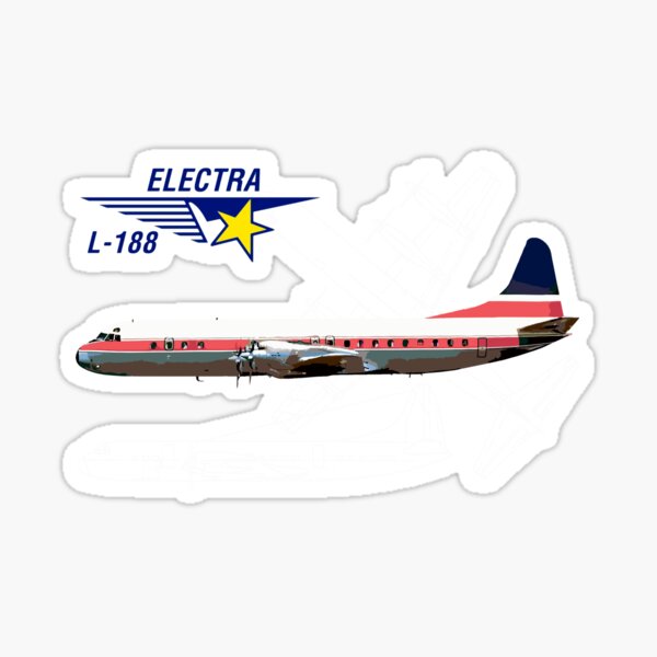 "Lockheed L-188 Electra" Sticker for Sale by lsmiguel | Redbubble