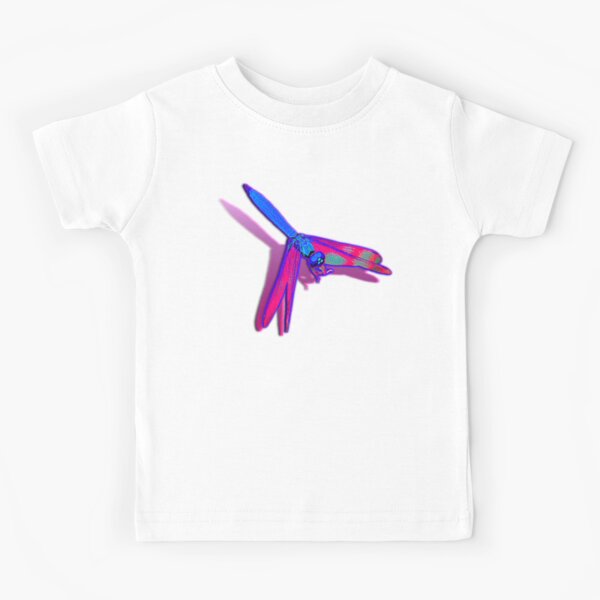 " Electric Neon Dragonfly by TomohoK" Kids T-Shirt for Sale by TomohoK ...