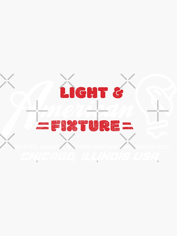 "American Light & Fixture" Sticker for Sale by CMGMarketing | Redbubble