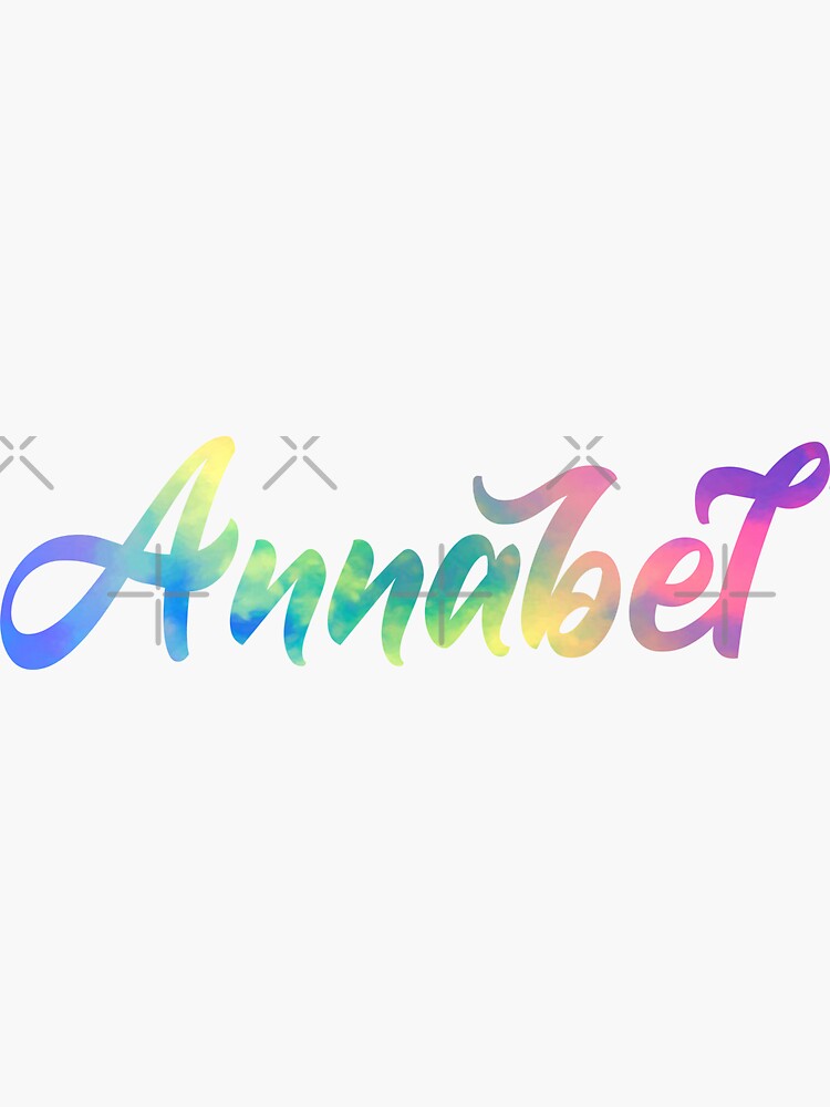 "Annabel - Aesthetic Name Art" Sticker for Sale by DitaNadiaStore ...