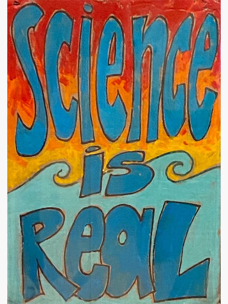"Science is Real" Sticker for Sale by geis190 | Redbubble