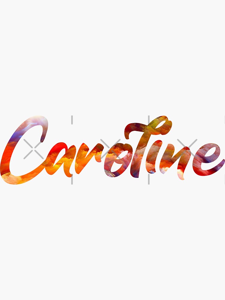 "Caroline - Aesthetic Name Art" Sticker for Sale by DitaNadiaStore ...