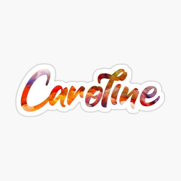 "Caroline - Aesthetic Name Art" Sticker for Sale by DitaNadiaStore ...