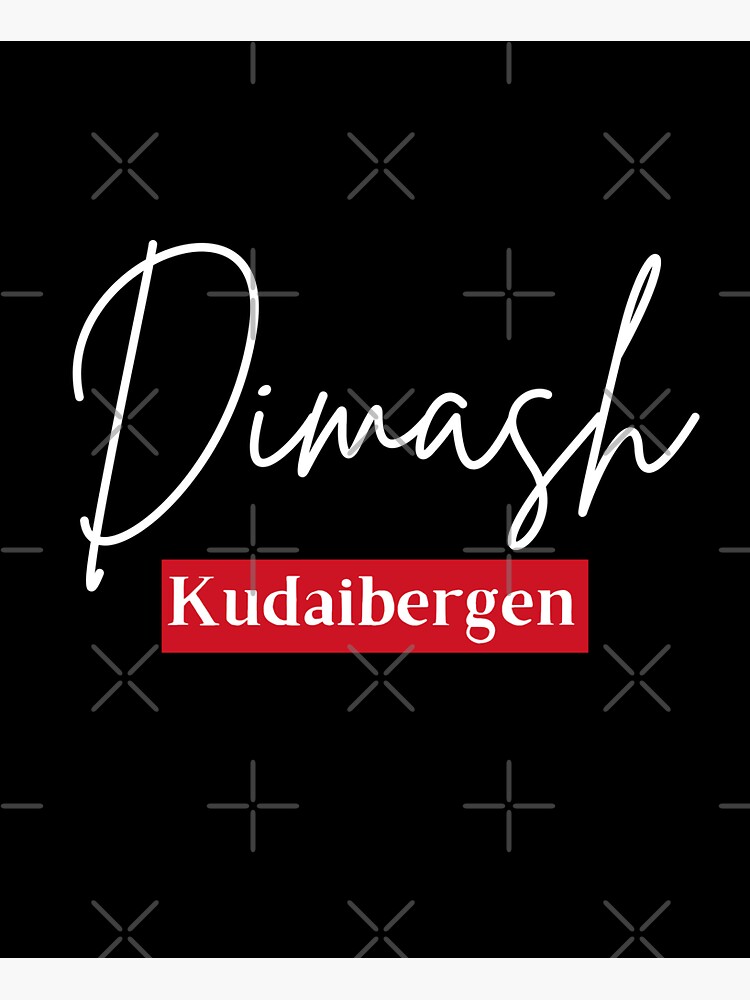 "DIMASH Kudaibergen and Dears Black Background" Sticker for Sale by ...