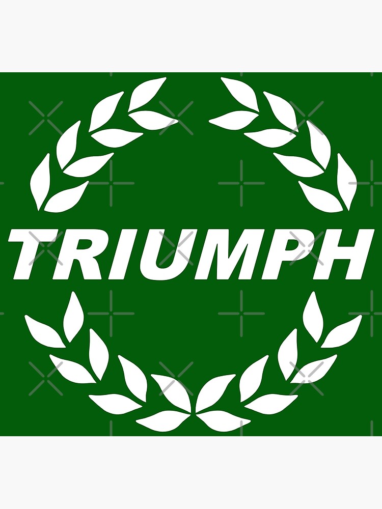 "Triumph Cars - Laurel Wreath Logo - British Racing Green" Poster by ...
