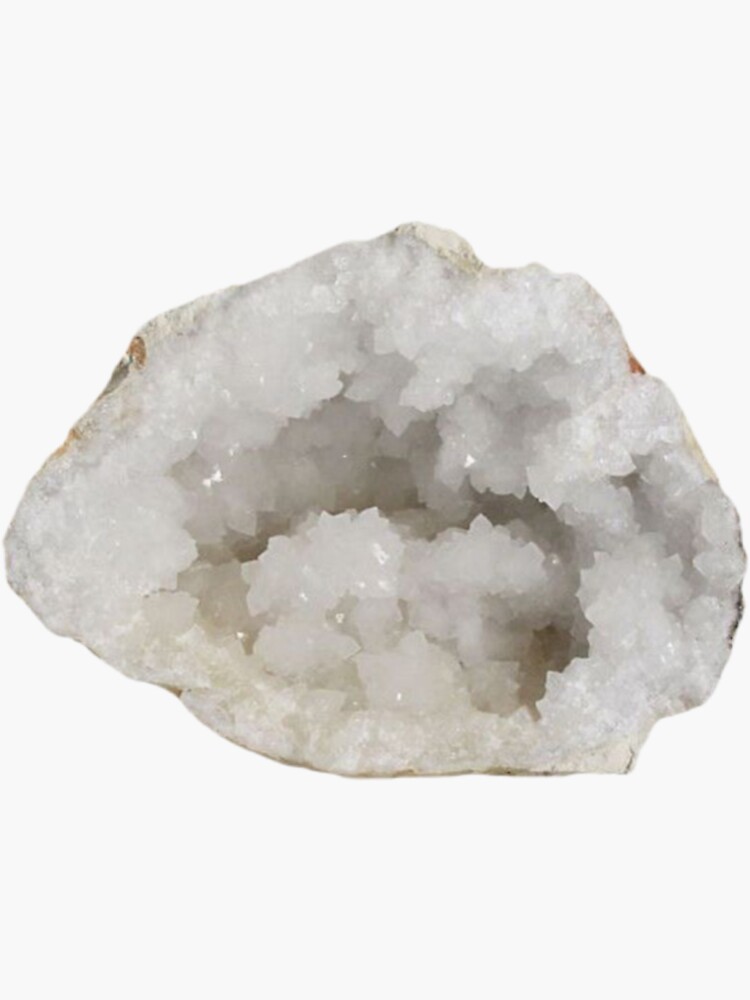 "White Geode" Sticker for Sale by Venusscorpio | Redbubble