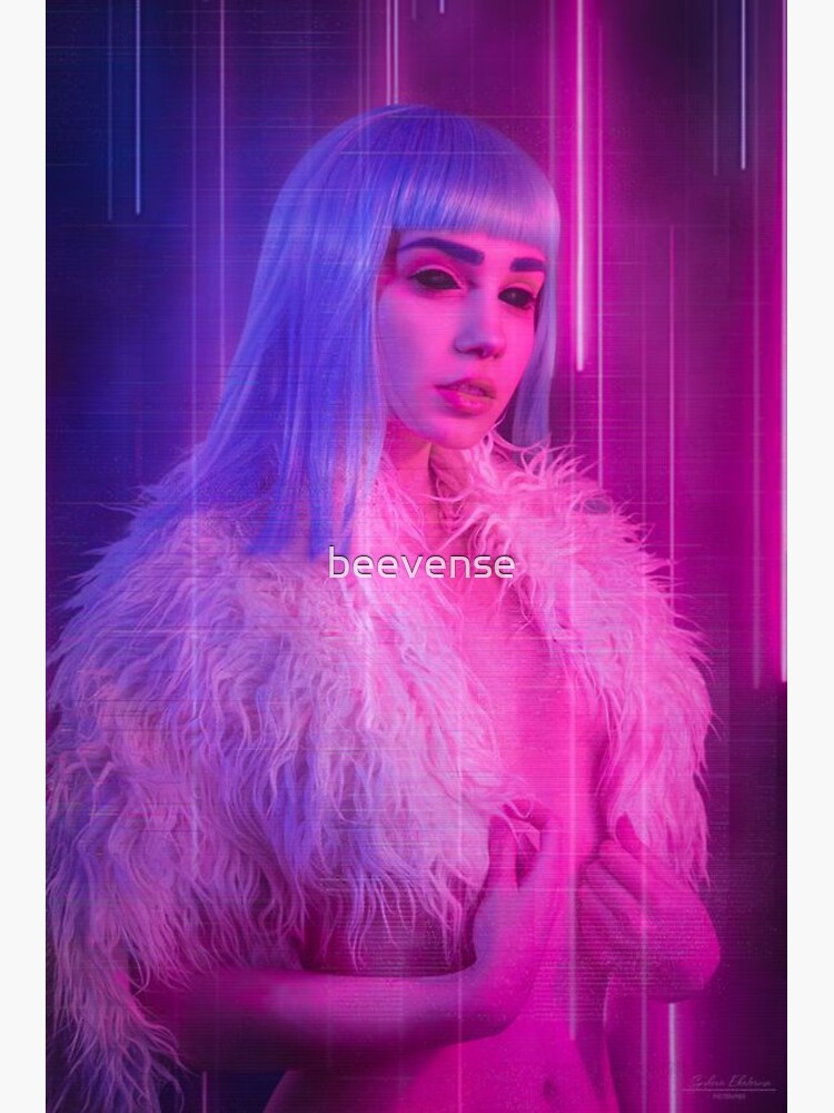 "neon girl cyberpunk blade runner 2049" Sticker for Sale by beevense ...