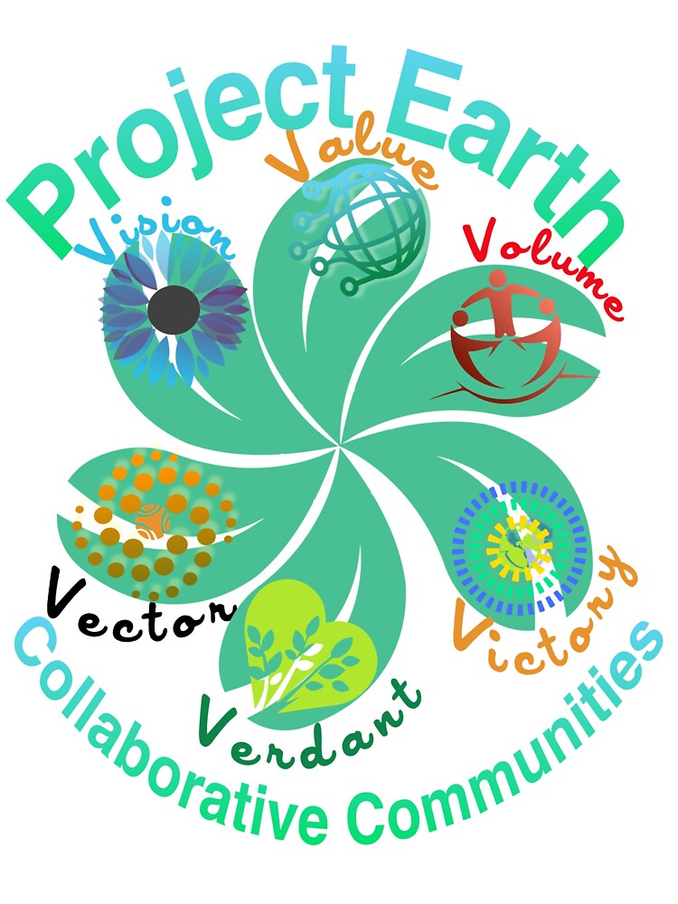 "Project Earth enabling Collaborative Communities " Sticker for Sale by ...