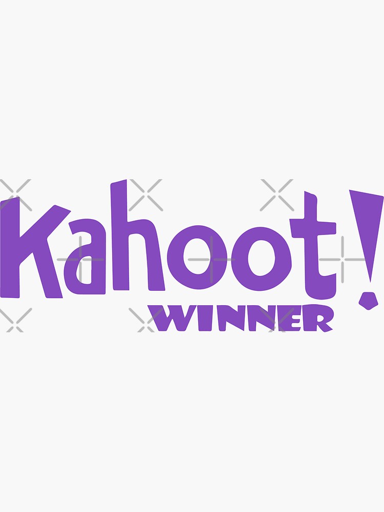 "Kahoot Winner Congratulations|Kahoot Quiz" Sticker for Sale by Redmixe ...