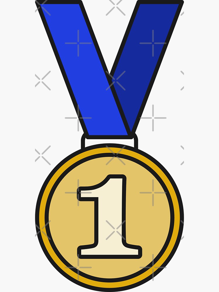 "First Place Gold Medal Icon" Sticker for Sale by THPStock | Redbubble