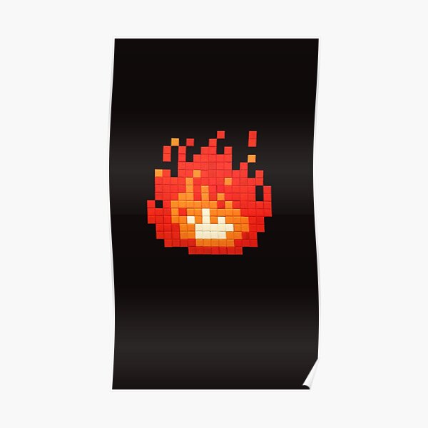 "Fire 8 Bit" Poster by superbcase | Redbubble
