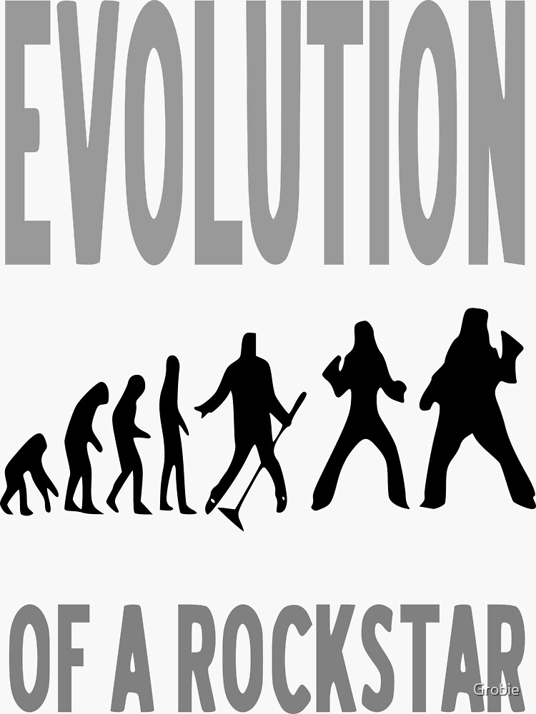 "Elvis evolution" Sticker for Sale by Grobie | Redbubble