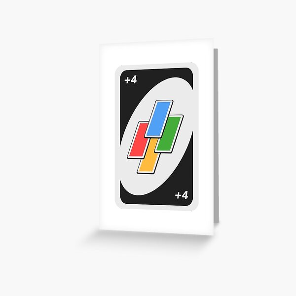 "Uno Draw 4 Card" Greeting Card for Sale by DevinB | Redbubble