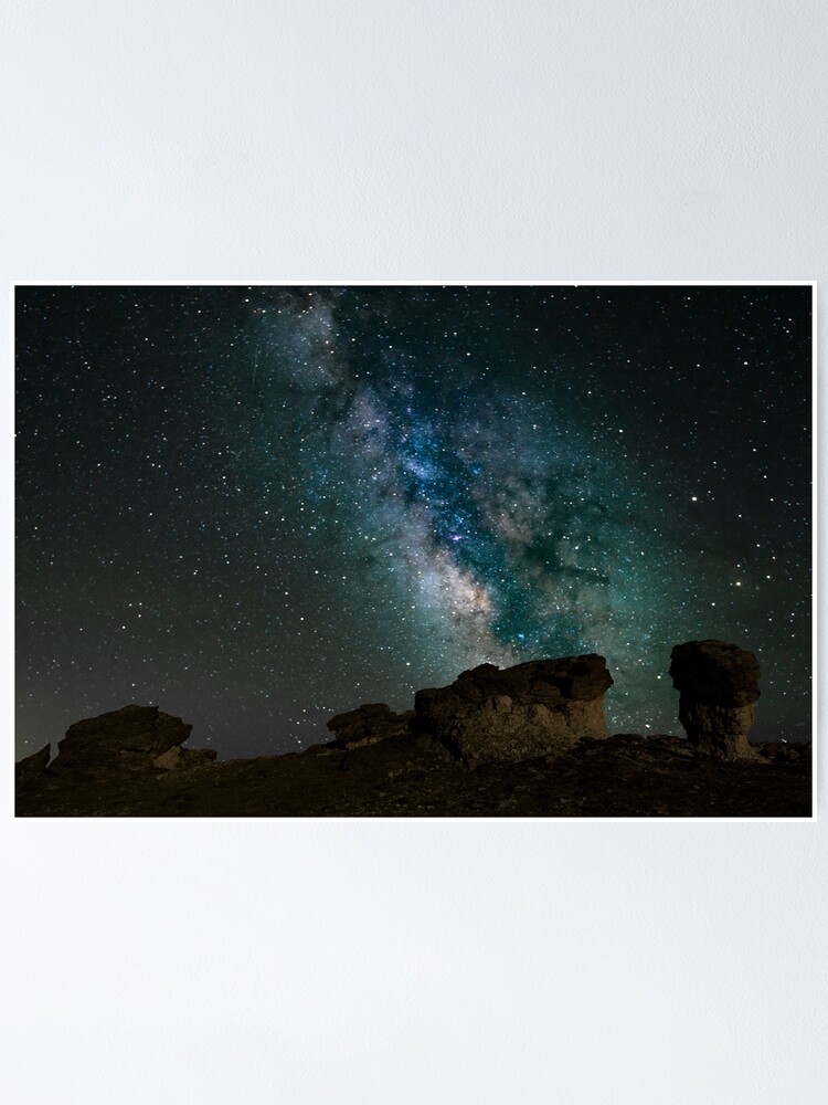"Rock Cut Milky Way" Poster by glengyel | Redbubble