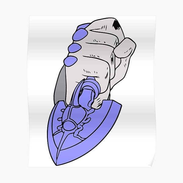 "The Bow and Arrow Stand Arrow - Jojo - Blue Version" Poster by ...