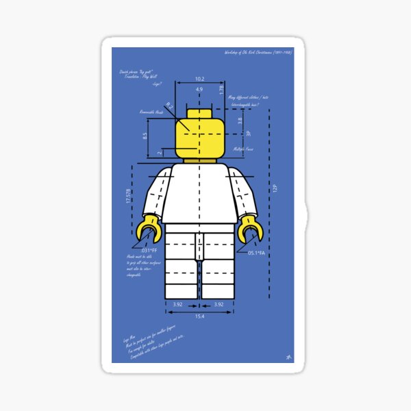 Lego Man Stickers | Redbubble