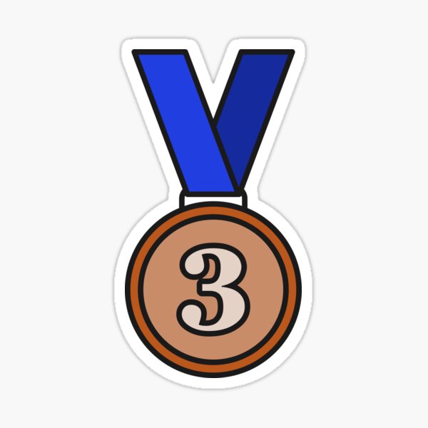 "Third Place Bronze Medal" Sticker for Sale by THPStock | Redbubble