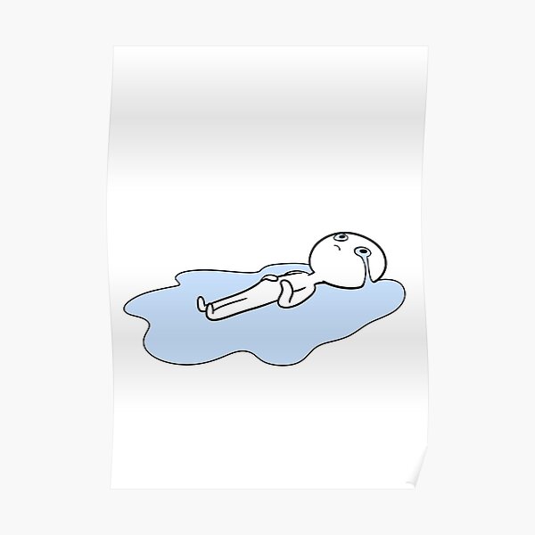 "I am Fine Crying Meme" Poster for Sale by muzartique | Redbubble