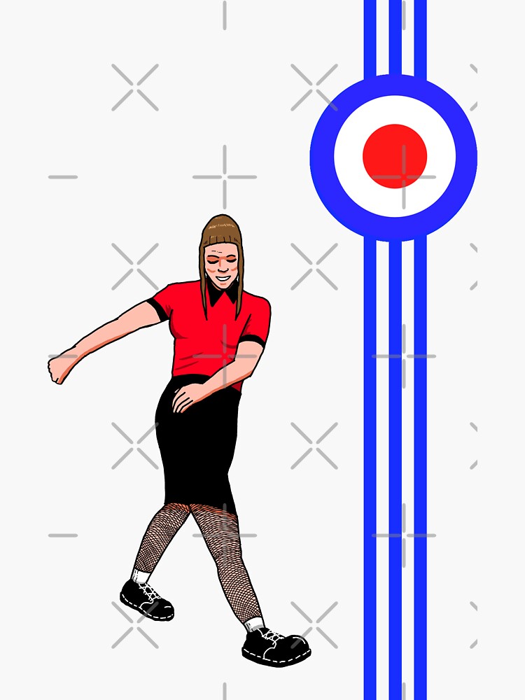 "Mod Dancer" Sticker by SCHPiDAUU | Redbubble