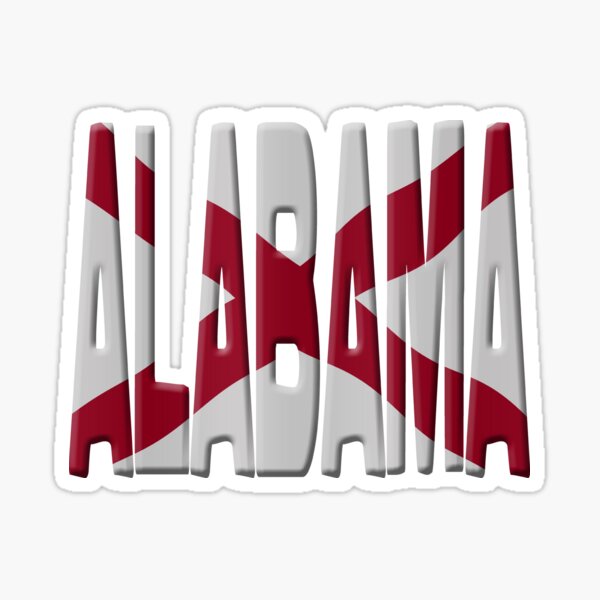 "Alabama flag" Sticker for Sale by stuwdamdorp | Redbubble