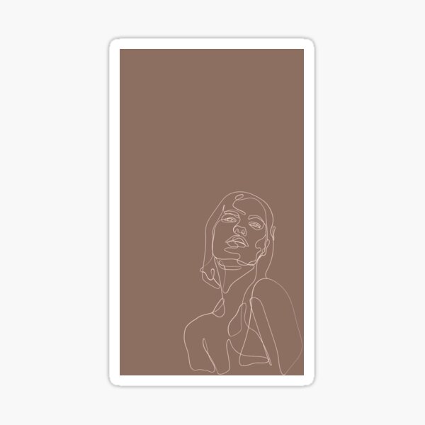 "Beige aesthetic " Sticker for Sale by Maddyscreations | Redbubble