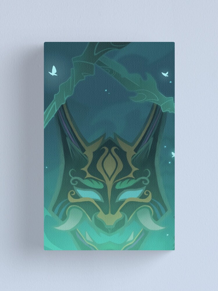 "Xiao Namecard - Genshin Impact" Canvas Print by persephonexx | Redbubble