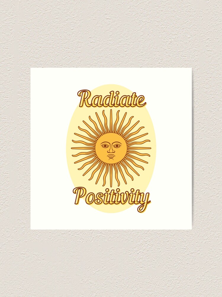 "Radiate Positivity Sun Face" Art Print for Sale by Minima-Vulpes ...