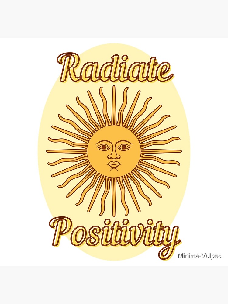"Radiate Positivity Sun Face" Photographic Print for Sale by Minima ...